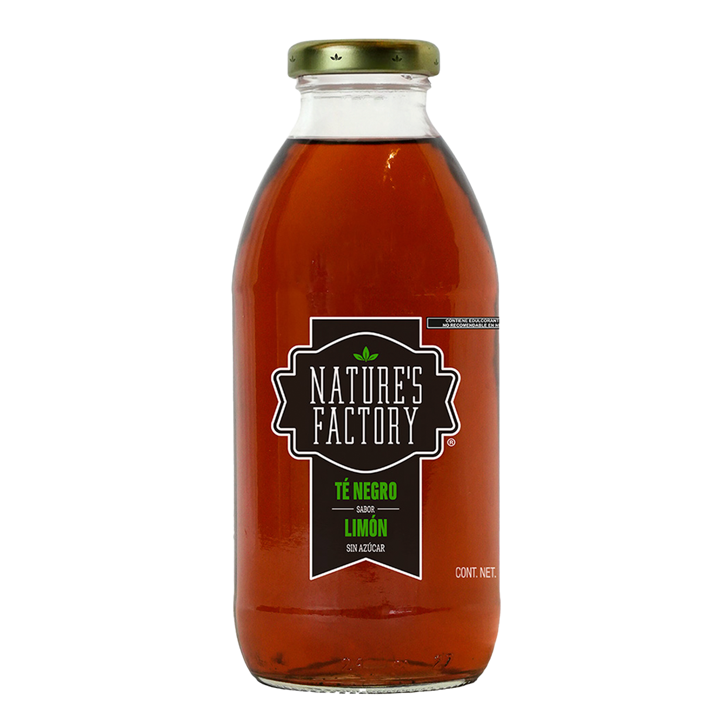 Té Negro Sabor Limón Sin Azúcar Nature's Factory 485 ml